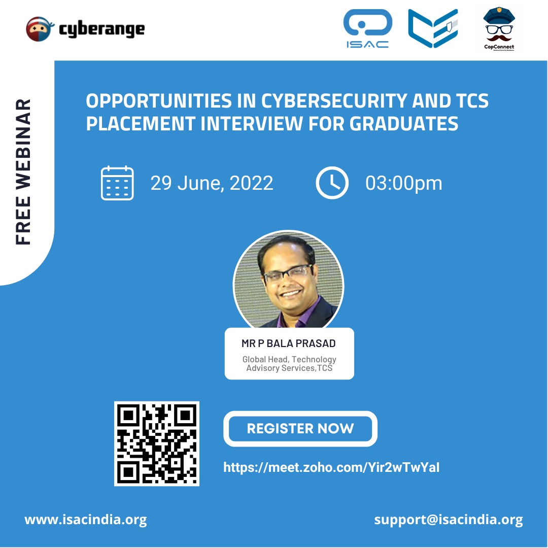 Free Webinar on Opportunities in Cybersecurity and TCS Placement ...