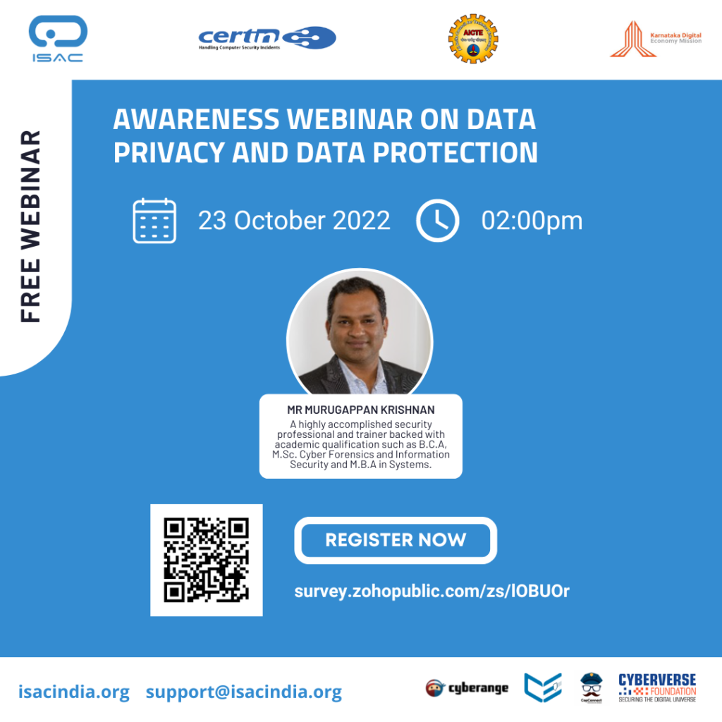 Free Awareness Webinar on Data Privacy and Data Protection ...